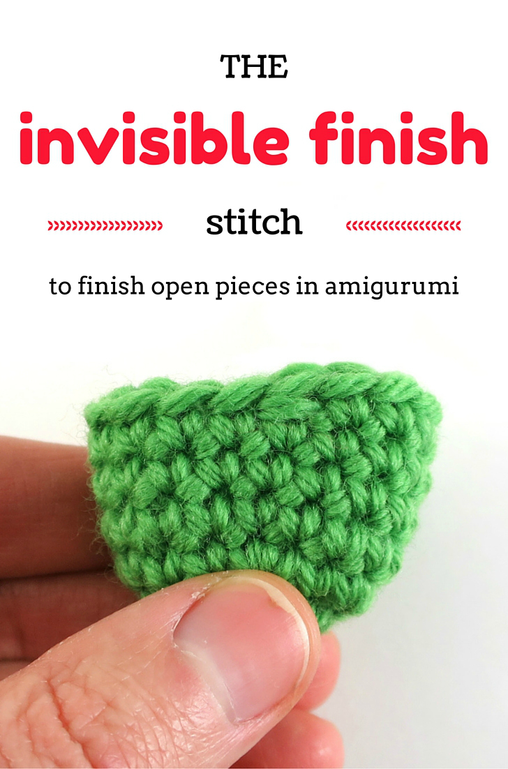 The invisible finish stitch for open pieces – hookabee