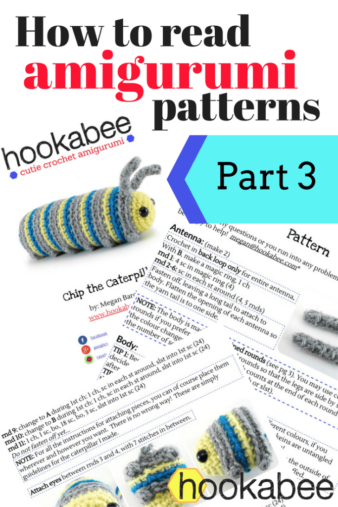 How to read amigurumi patterns: Part 3 – hookabee